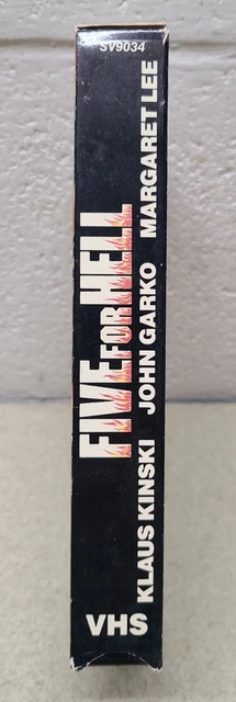 FIVE FOR HELL Trans World VHS Klaus Kinski John Garko War Movie £15.80 ...