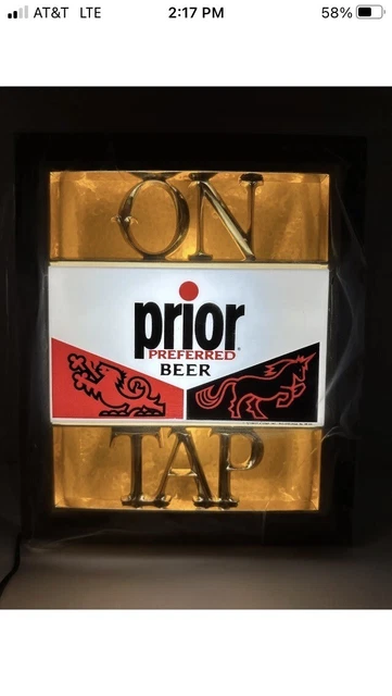 “NEW OLD STOCK” Rare - Prior Beer Schmidts Brewery Phila Pa. Awesome ...