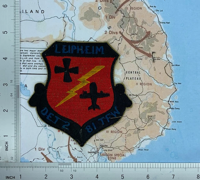 PATCH, USAF 81ST Tactical Fighter Wing Detachment 2 patch, s7 EUR 11,04 ...