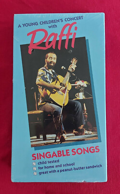 RAFFI SINGABLE Songs Young Children's Concert Vhs Video New Sealed 45 ...