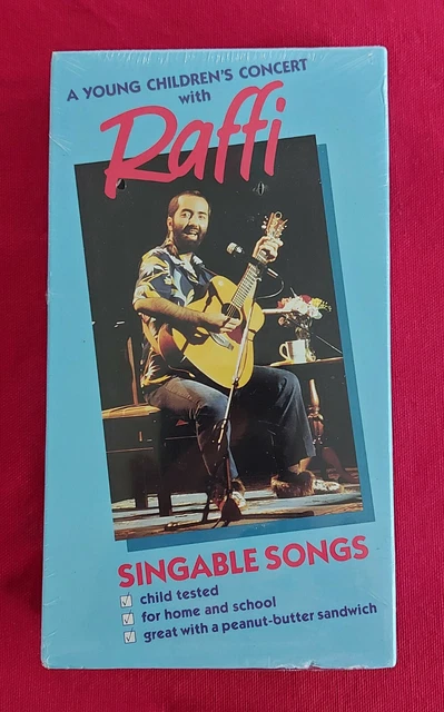 RAFFI SINGABLE Songs Young Children's Concert Vhs Video New Sealed 45 ...