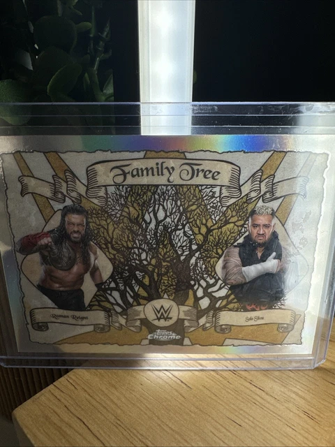 ROMAN REIGNS & Solo Sikoa Family Tree / 2025 WWE Topps Chrome EUR 5,00 ...