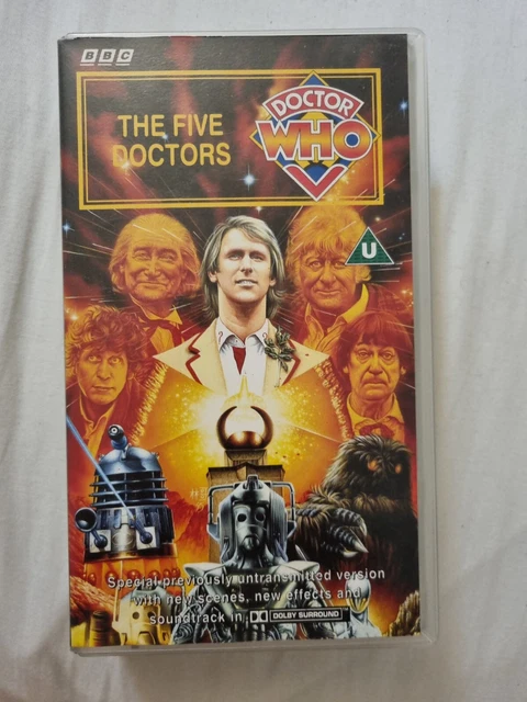 VINTAGE DOCTOR WHO - The Five Doctors (VHS, 1990) £7.00 - PicClick UK