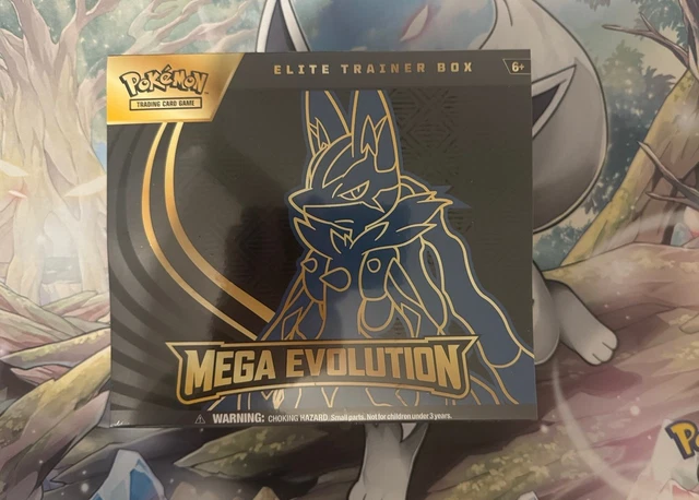 POKEMON TCG: MEGA Evolution Lucario Elite Trainer Box New/Sealed $199. ...