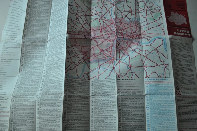 BUS MAP ~ London Buses - Showing Bus Districts - No.1 1981 £4.50 ...
