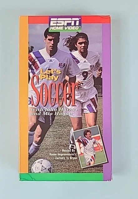 1994 ESPN HOME Video VHS Tape - Let's Play Soccer w/ John Harkes & Mia ...