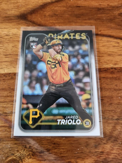2024 TOPPS SERIES 1 Base Jared Triolo RC Pittsburgh Pirates #281 Rookie ...
