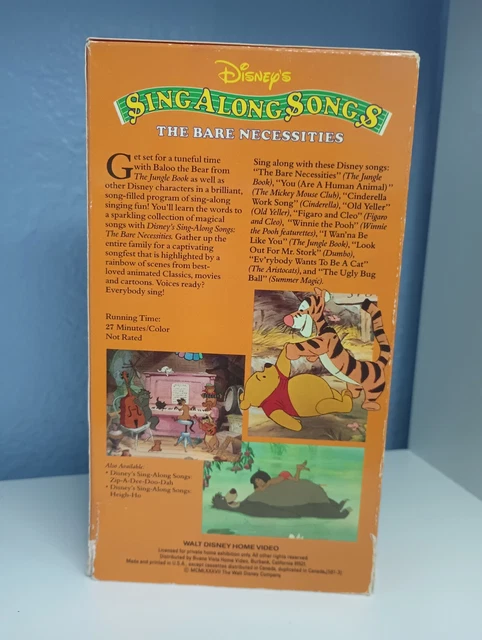 3 DISNEY SING Mit Songs VHS Lot Löwenkönig Pocahontas nackte ...