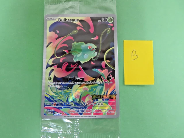 2025 BULBASAUR 133/132 Pokemon TCG Mega Evolutions Stamped Promo Card ...