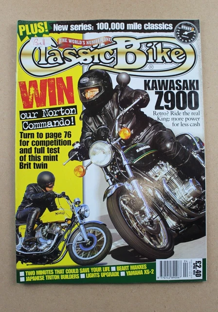 CLASSIC BIKE APRIL 1997 Kawasaki Z900, Greeves 32DC, Beart Nortons ...