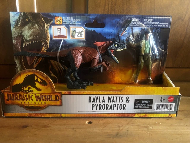 JURASSIC WORLD DOMINION Kayla Watts & Pyroraptor Action Figure Toys ...