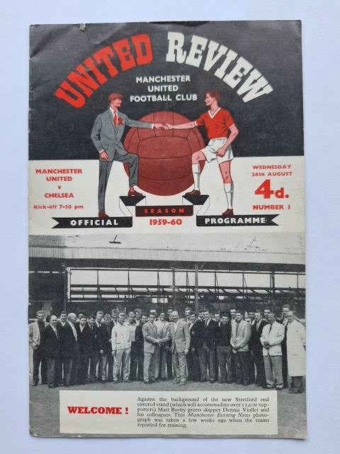 MANCHESTER UNITED V Chelsea Season 1959-60 Football Programme £4.88 ...
