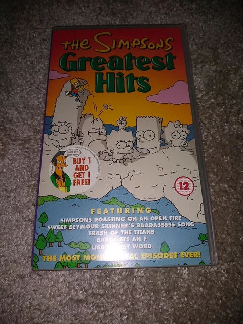 THE SIMPSONS - VHS tape Greatest Hits-5 episodes including 1st ever ...