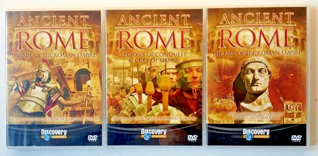 3 X DISCOVERY Channel Ancient Rome dvds The Rise, Conquest & Order ...