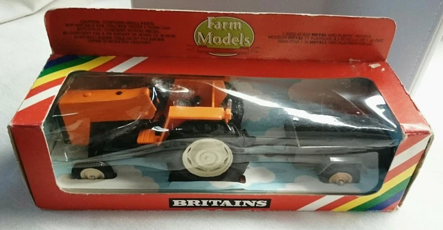 BRITAINS FARM MODELS Tractor With Trailer 1:32 1980 Made In England ...