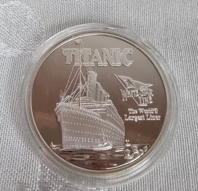 TITANIC SHIP COIN White Star Line RMS Titanic Cruise Ship Token NEW £9. ...