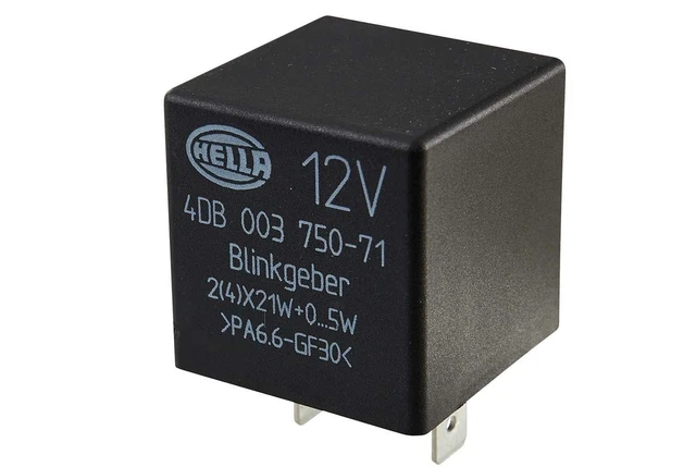 HELLA FLASHER UNIT 12V 3-pin connector 4DB 003 750-711 £15.00 - PicClick UK