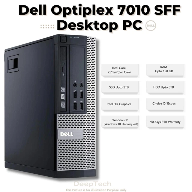 WINDOWS 11 DELL OptiPlex 7010 SFF Intel Core i7 32GB RAM 1TB SSD WiFi ...