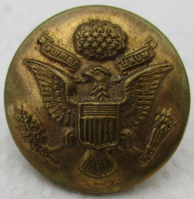 RARE WW2 ERA:&US USAAF (& ARMY) GI's BRASS BUTTON" (28mm, English ...