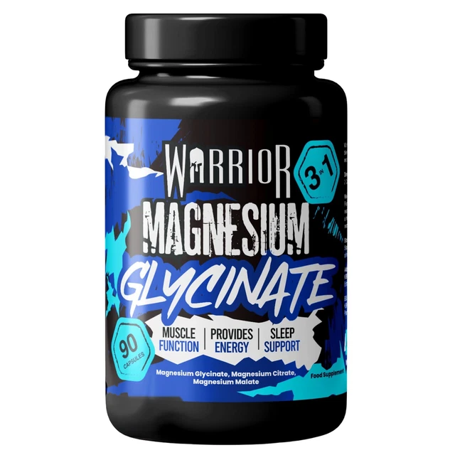 WARRIOR MAGNESIUM GLYCINATE 3 in 1 Complex 384mg High Strength ...