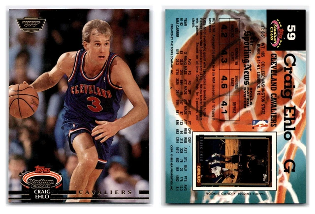 1992-93 STADIUM CLUB Membres seulement #59 Craig Ehlo - Cleveland ...