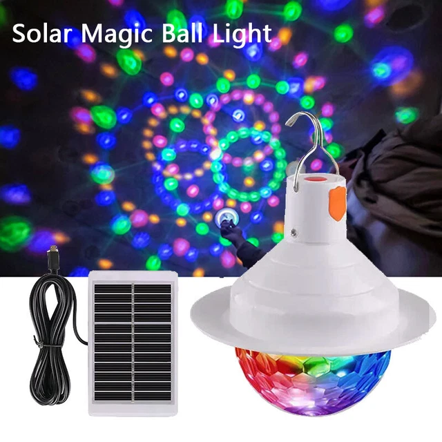 DISCO LIGHT SOLAR Outdoor Light Magic Ball Light Party Light LED Stage ...