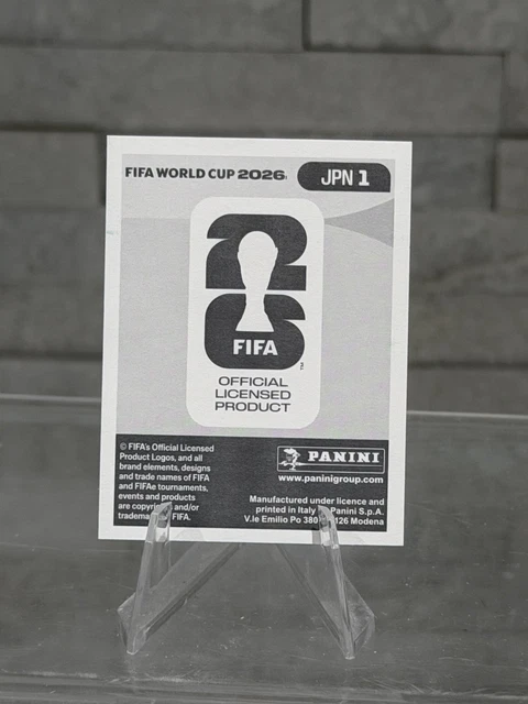 PANINI WORLD CUP 2026 Sticker Japan Foil Shiny Badge Crest Emblem JPN1 ...
