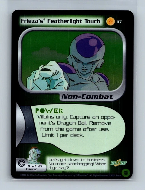 DRAGON BALL Z TCG - Friezas Featherlight Touch 117 - FOIL - Capsule ...