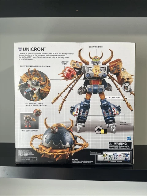 TRANSFORMERS HASBRO UNICRON 30th Anniversary Platinum Edition Complete ...