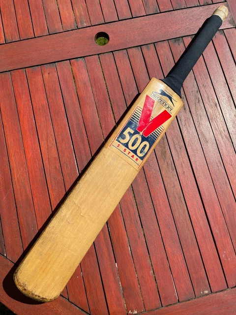 SLAZENGER V500 5 STAR - Rare Classic Vintage Harrow Cricket Bat. Made ...