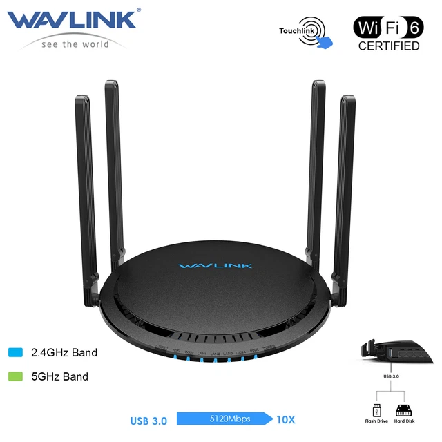 WAVLINK AX3000 DUAL Band Wi-Fi 6 Gigabit Router-Full Performance MU ...
