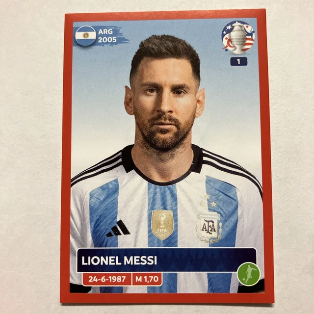 PANINI COPA AMERICA 2024 USA Lionel Messi Argentina Red Parallel ...