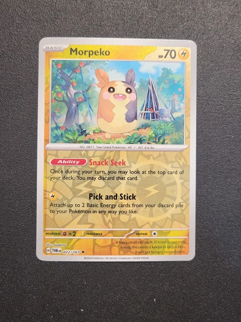 POKÉMON TCG SV-TWILIGHT Masquerade Morpeko #72/167 Uncommon Reverse Holo $5.50 - PicClick CA