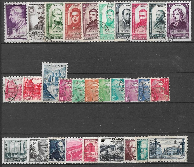 FRANCE ANNEE COMPLETE Obliteree 1948 EUR 7,20 - PicClick FR