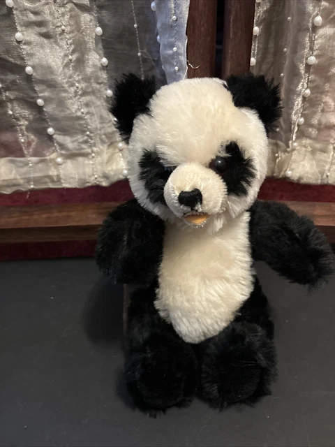 VINTAGE GERMAN HERMANN 11" Panda Quietscher Teddybär, 1986 EUR 38,26 ...