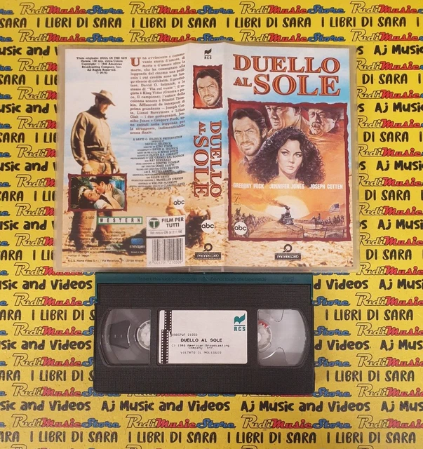 VHS FILM DUELLO AL SOLE 1993 gregory peck jennifer jones RCS PANARECORD ...
