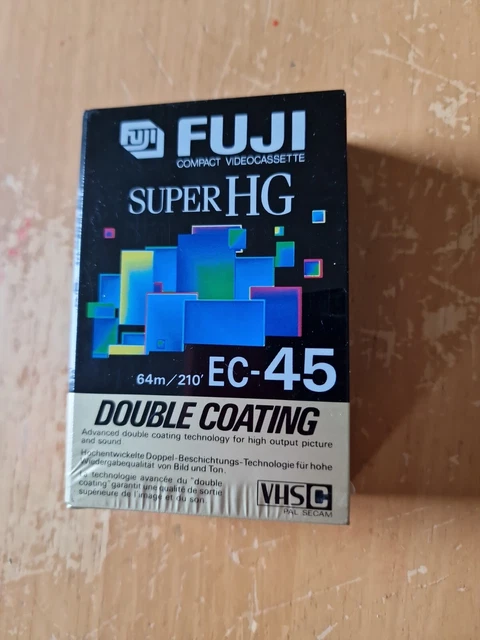 VIDEOCASSETTA VHS COMPATTA Fuji Super Hg Ec45 Nuova Non Aperta 99P Solo ...
