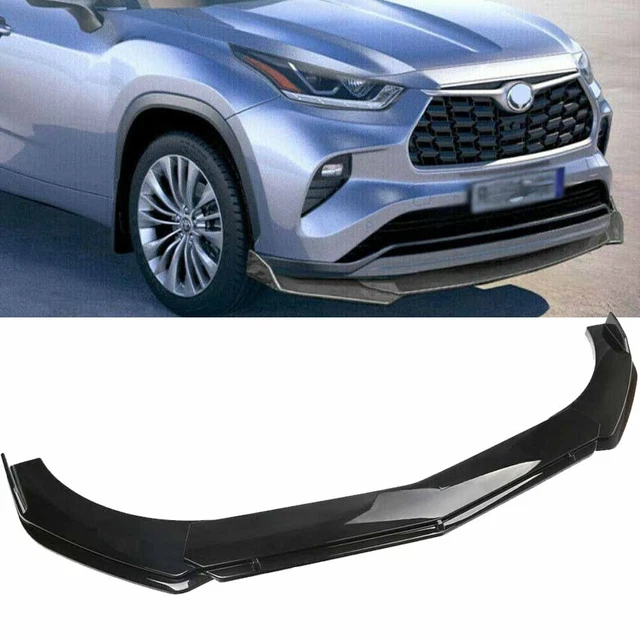 FRONT BUMPER LIP Splitter Spoiler Body Kit Glossy Black For Toyota ...