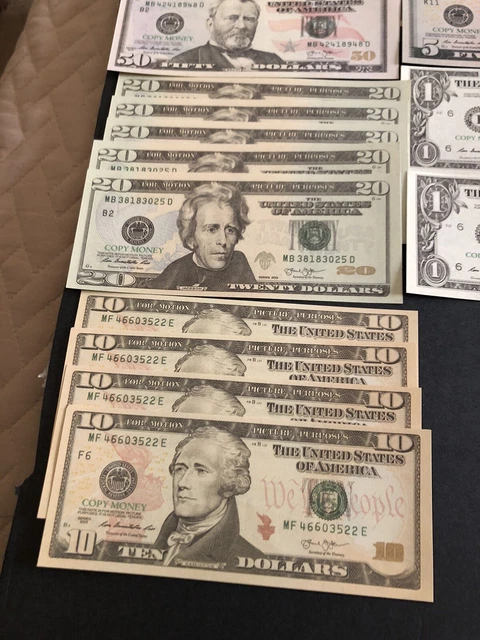 FAKE BANK GAMES PLAY MONEY KIDS CASH PAPER 23 PCS $$$$ PARTY - New $9. ...