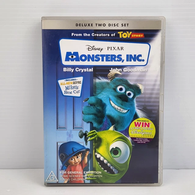MONSTERS, INC. 2-DVD Set 2001 Movie John Goodman Billy Crystal Region 4 ...