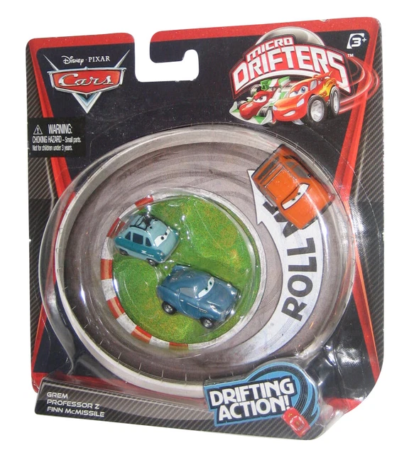 DISNEY PIXAR CARS Micro Drifters Grem Professor Z Finn McMissile Toy ...