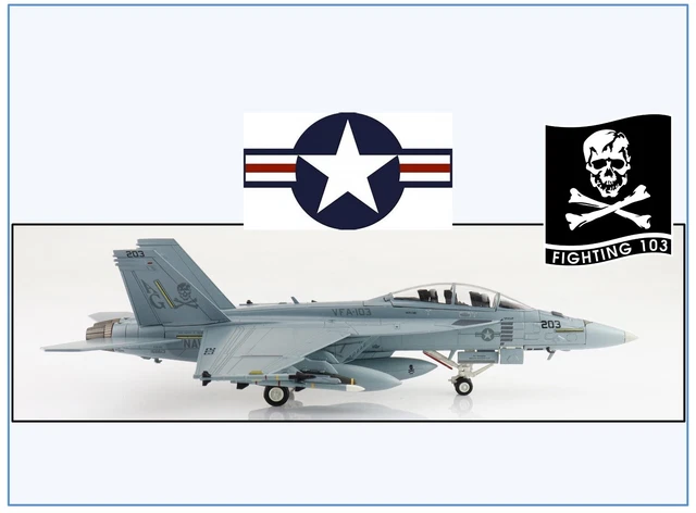 HA5139 F/A-18F SUPER Hornet US NAVY VF-103 "Jolly Rogers", Hobbymaster ...