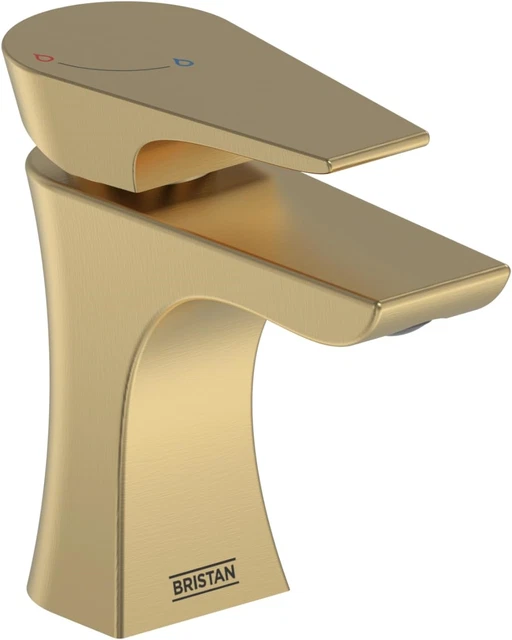 BRISTAN HOURGLASS ECO Start Bathroom Basin Mixer Brushed Brass Tap £195 ... BRISTAN HOURGLASS ECO Start Bathroom Basin Mixer Brushed Brass Tap £195 ...