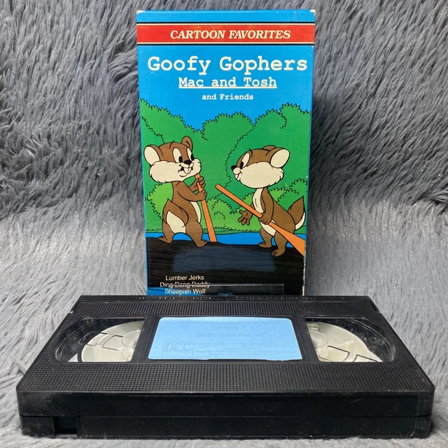 GOOFY GOPHERS CARTOON Classics Mac & Tosh And Friends Animated VHS 1990 ...