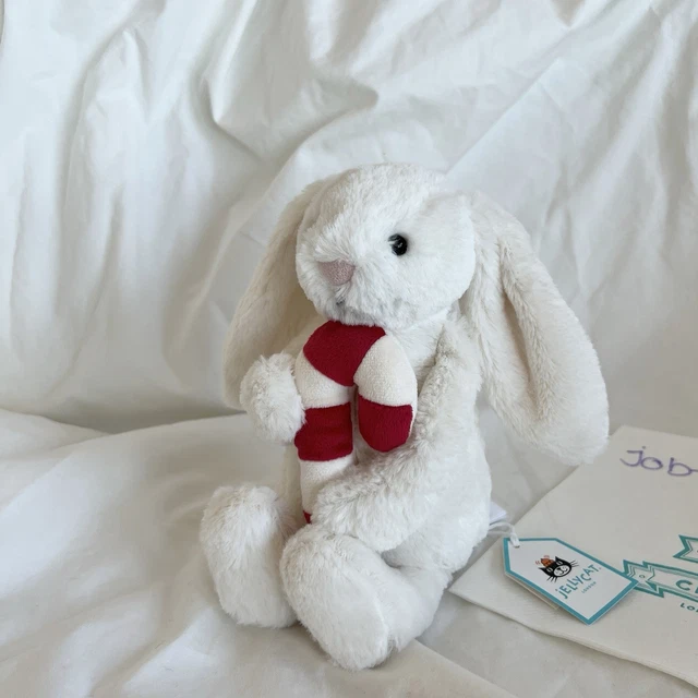 JELLYCAT BUNNY WITH Candy Cane Brand New with Tags Genuine Retired £44. ...