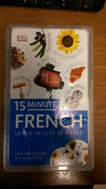 THE 15 MINUTE FRENCH. CD set and coursebook. Language Learning Pack ...