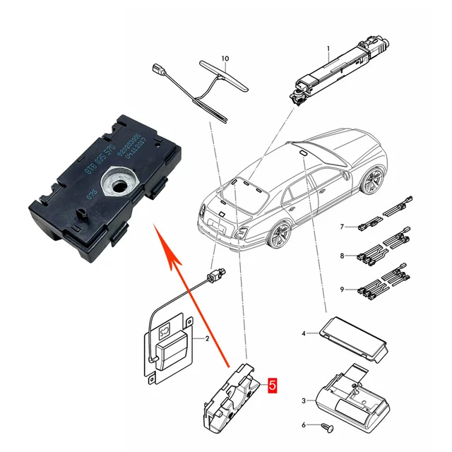 AUTO RADIO ANTENNA Noise Filter Suppressor for Audi A1 2011-16 A3 S3 ...