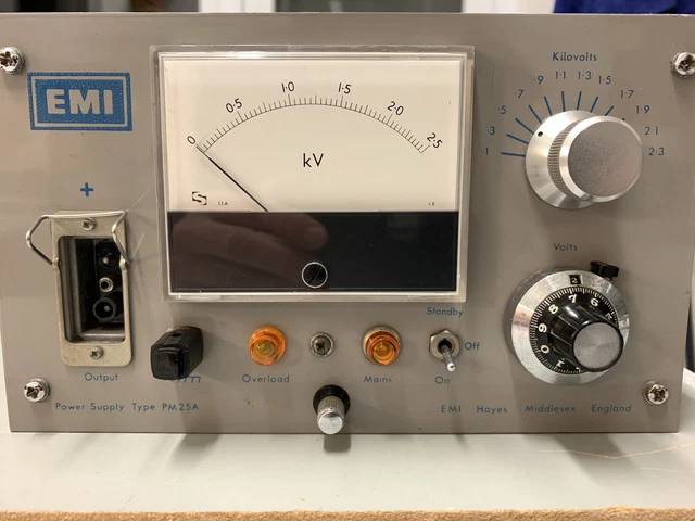 HIGH VOLTAGE VARIABLE 2.5kV 5mA photomultiplier power supply EMI PM25A ...