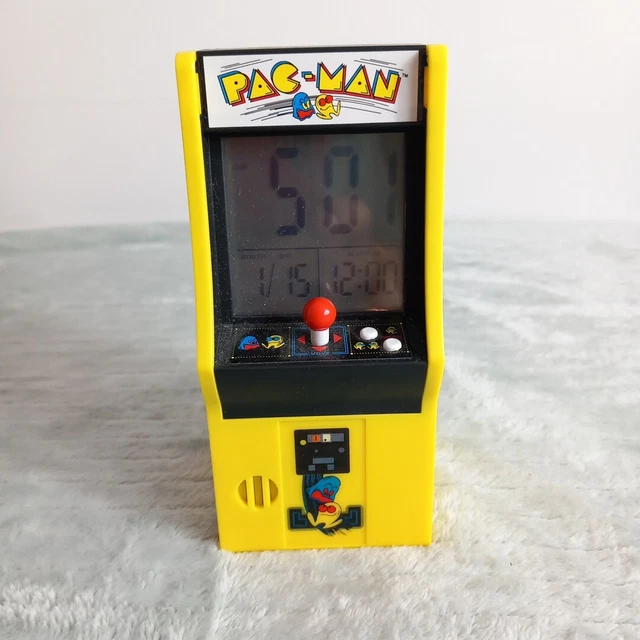 PAC-MAN ARCADE MACHINE digital Alarm clock Battery Operated £9.99 ...