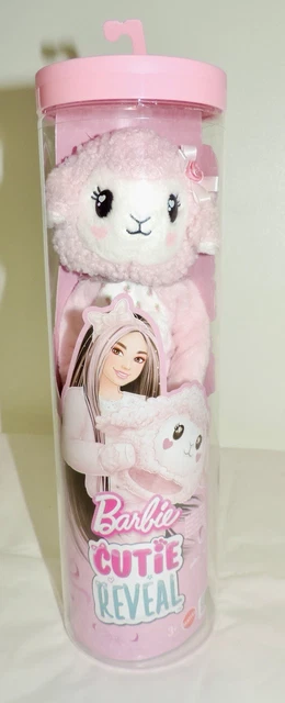 NEW BARBIE CUTIE REVEAL w/Doll in Plush Lamb Outfit - Colour Change ...